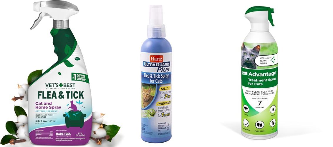 Top 5 Cat Flea Sprays: Reviews & Your Cat's Flea Solution
