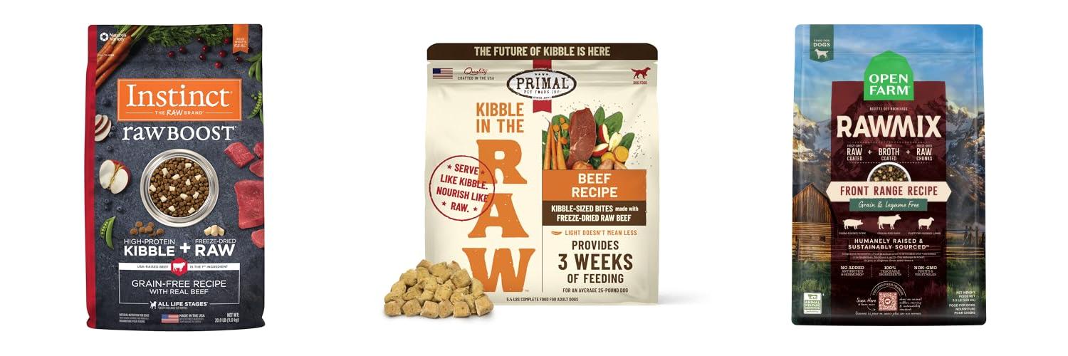 Top 5 Raw Kibble Dog Foods: Reviews & Buying Guide for Pups